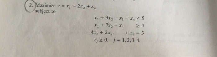 Solved In Exercises 1-4 set up the initial simplex tableau | Chegg.com