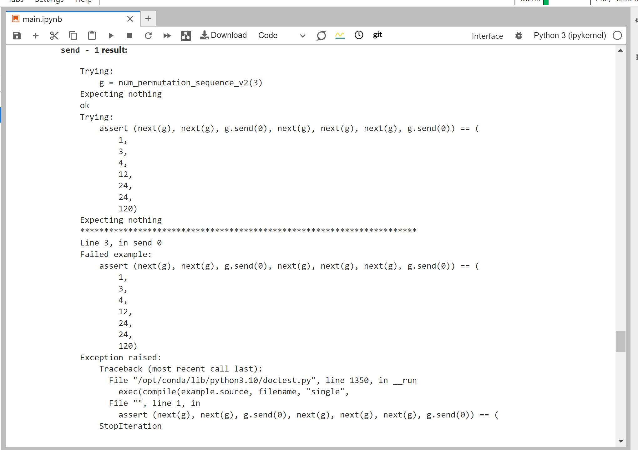 Solved Permutation using iteration The following function | Chegg.com