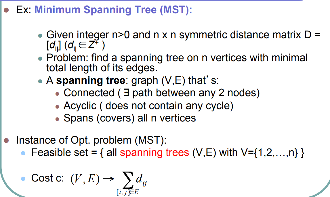 Solved Ex: Minimum Spanning Tree (MST): Given integer n>0 | Chegg.com