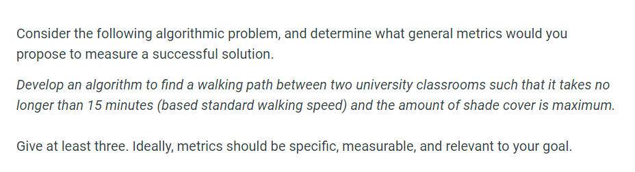 Solved Consider the following algorithmic problem, and | Chegg.com