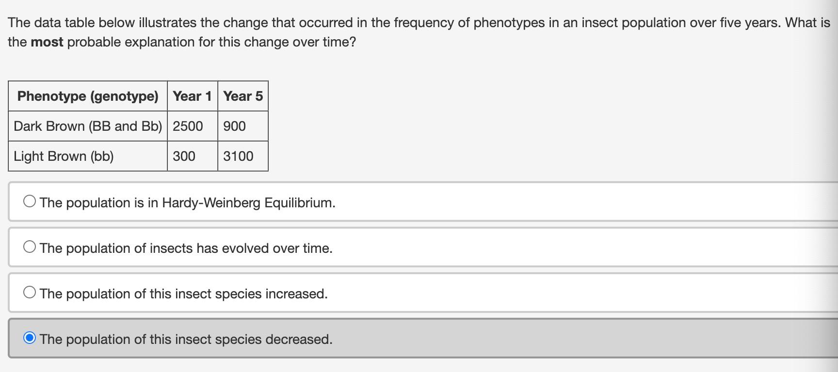 Solved 1. 2.In a density-dependent population, an increase | Chegg.com