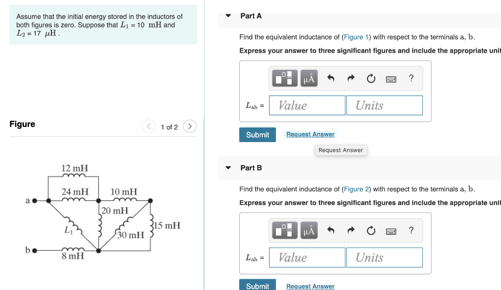 Solved Part A Assume that the initial energy stored in the | Chegg.com