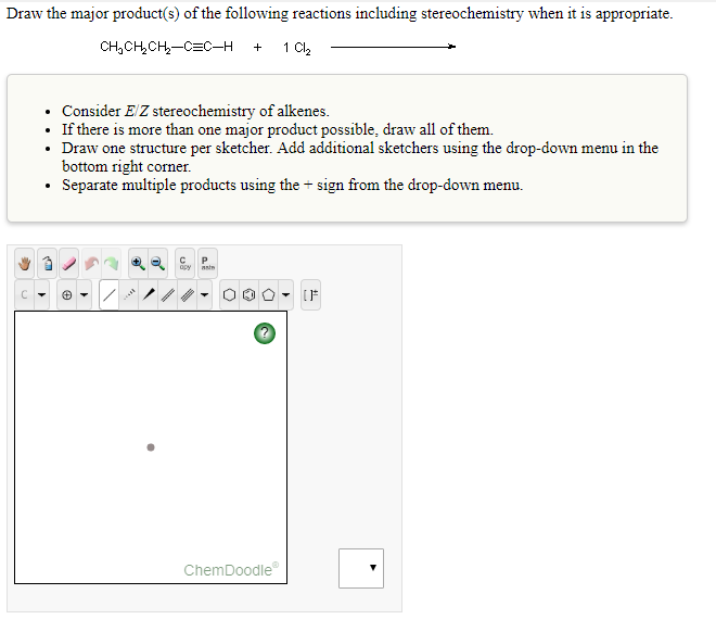 Solved Draw The Major Product S Of The Following Reactions