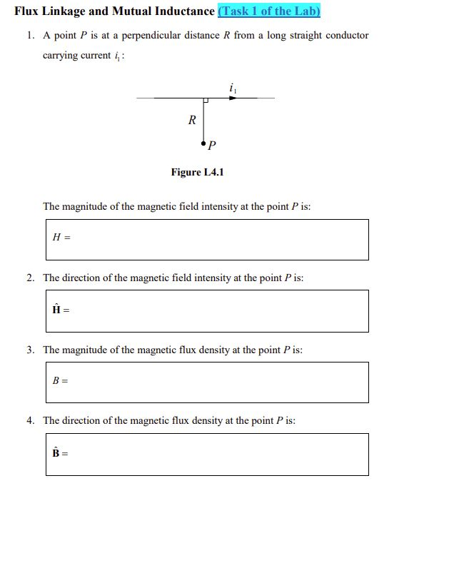 Solved Flux Linkage and Mutual Inductance (Task 1 of the | Chegg.com