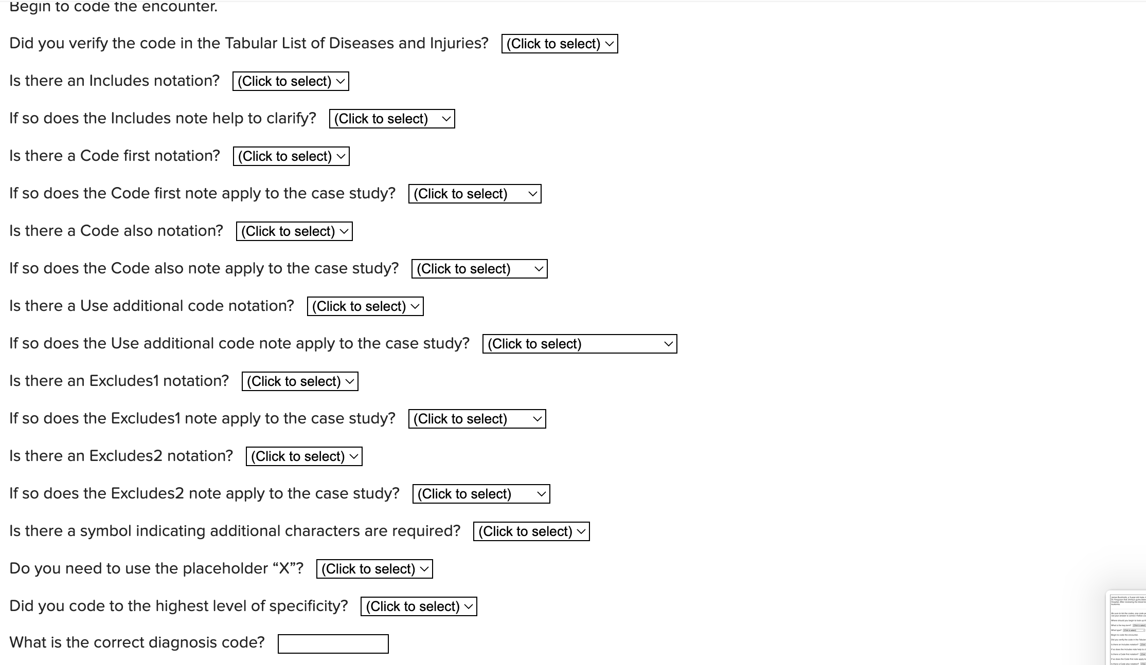 Begın to code the encounter. Did you verify the code | Chegg.com