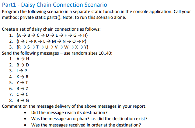 Solved Part1 - Daisy Chain Connection Scenario Program the | Chegg.com
