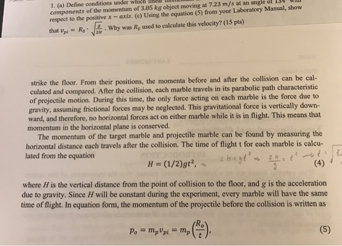 which lmea mom an angle of 134 Wil 1. (a) Define | Chegg.com