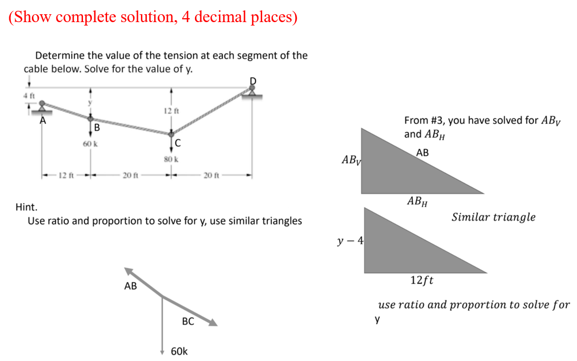 Solved (Show complete solution, 4 decimal places) Determine | Chegg.com