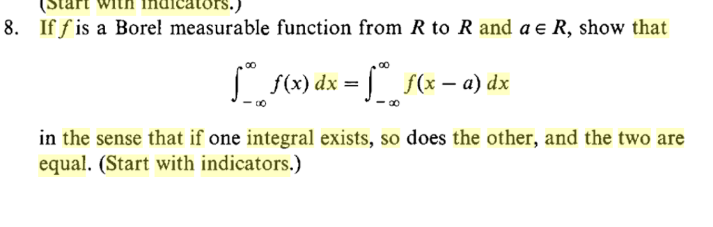 Solved Start with indicators.) If fis a Borel measurable | Chegg.com