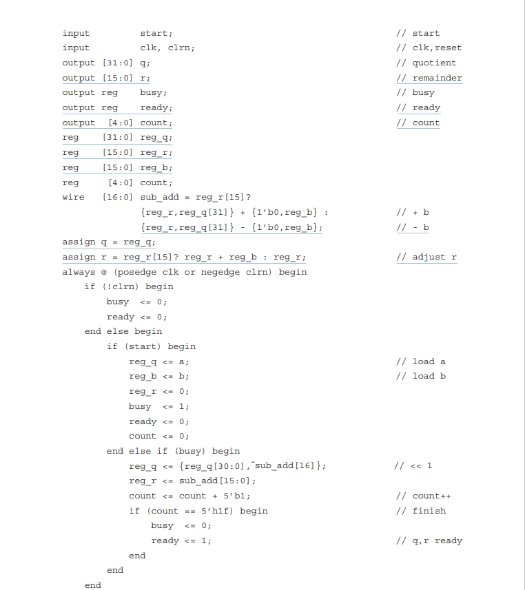 Write The Vhdl Code For A 32 Bit Nonrestoring 5022