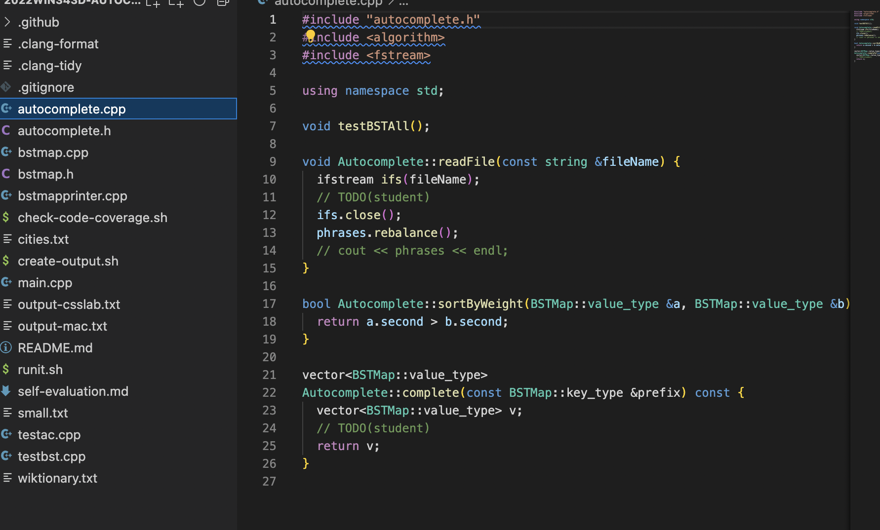 Solved Write A C Program To Implement Autocomplete For A 5074