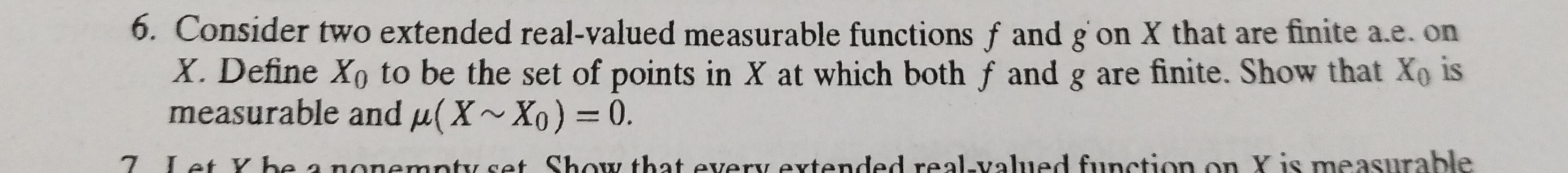 Solved 6 Consider Two Extended Real Valued Measurable