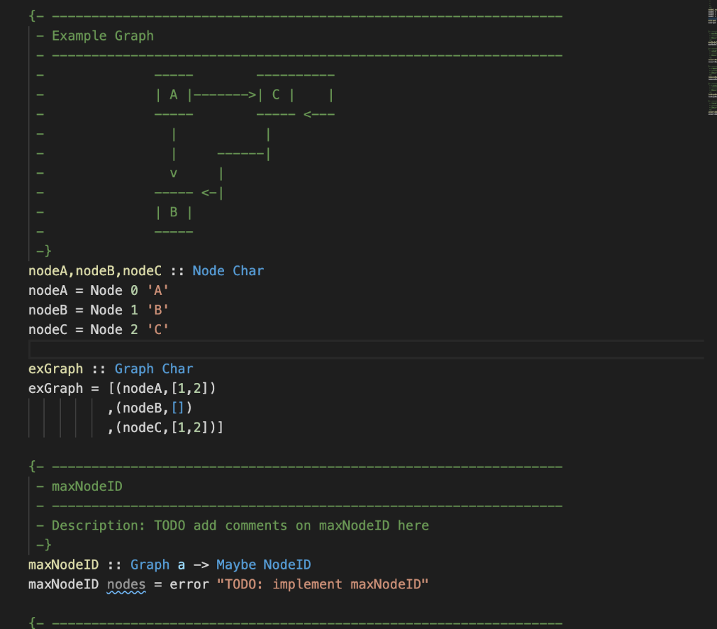 2. The file includes a function named maxNodeID of | Chegg.com