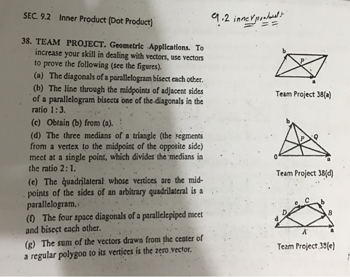 Solved Geometric Applications. To increase your skill in | Chegg.com