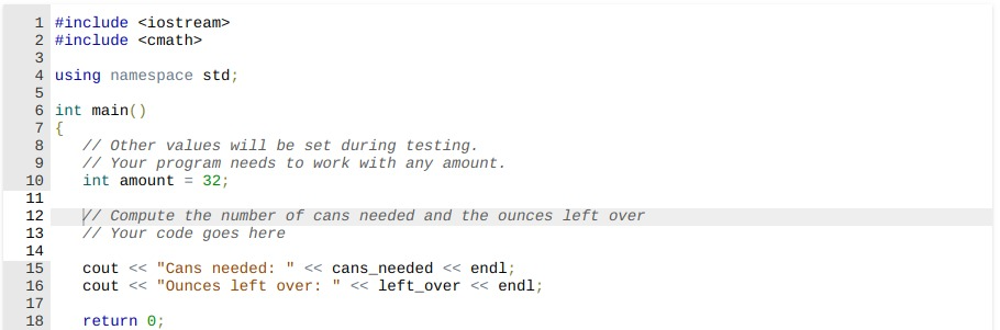 Solved In C++ programming: Suppose a punch recipe calls for | Chegg.com