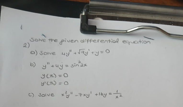 Solved Solve the given differential | Chegg.com