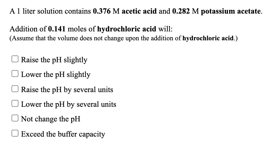 Solved A 1 liter solution contains 0.373 M hydrocyanic acid | Chegg.com