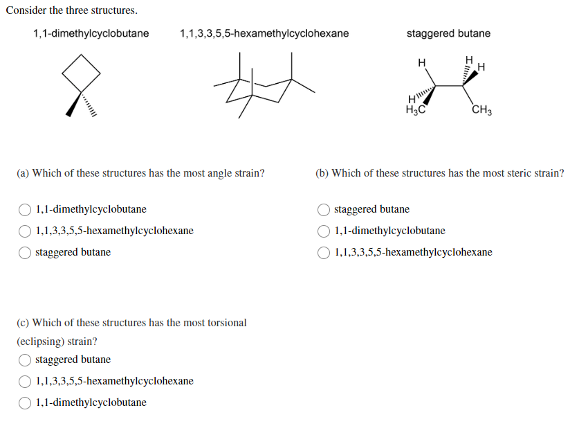 Solved Consider the three structures. | Chegg.com