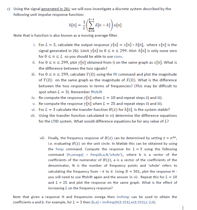 Solved 2. Analysing a Discrete-Time System: In this exercise | Chegg.com Solved 2. Analysing a Discrete-Time System: In this exercise | Chegg.com