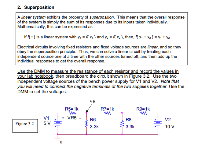 Solved Lab #3: Linearity and Superposition Scope: | Chegg.com