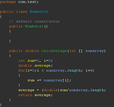 Solved package com.test; oulic class Numbers // default | Chegg.com