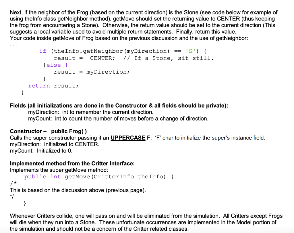 Solved You will create an Interface that lists constants and | Chegg.com