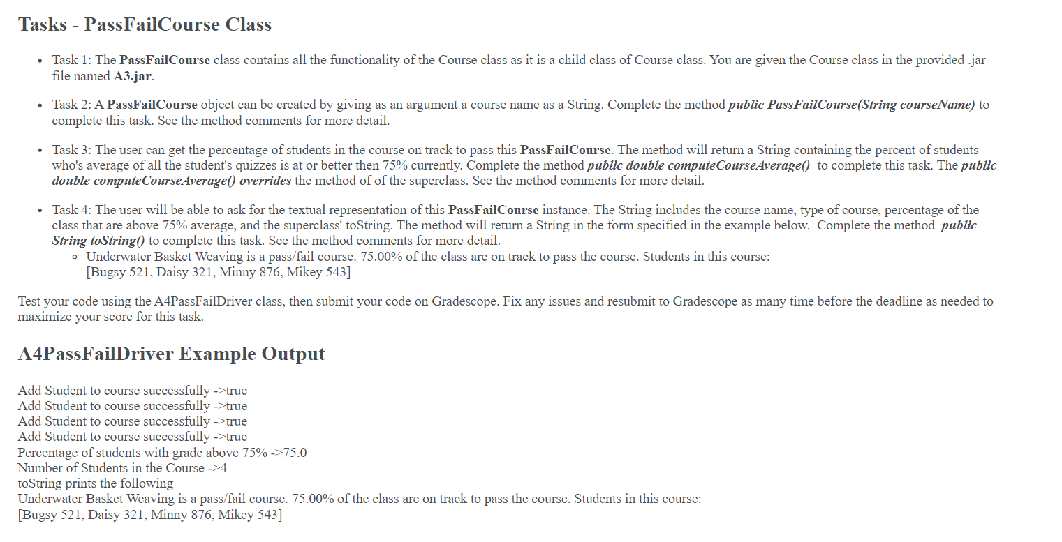 Solved USE THIS AS TEMPLATE package assignment; public | Chegg.com
