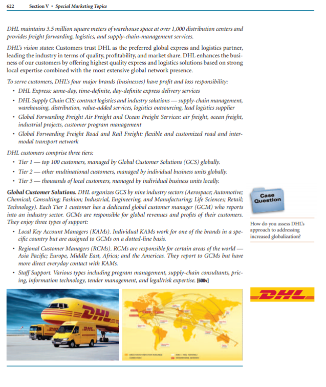 Solved OPENING CASE: DHL DHL (Dalsey, Hillblom, and Lynn) | Chegg.com