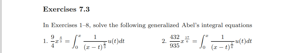 Solved In Exercises 1-8, solve the following generalized | Chegg.com