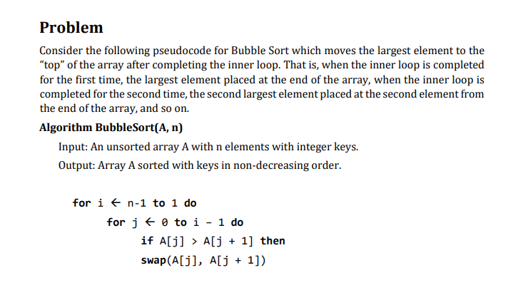 Solved b-Find the loop invariant for the outer loop . c- | Chegg.com