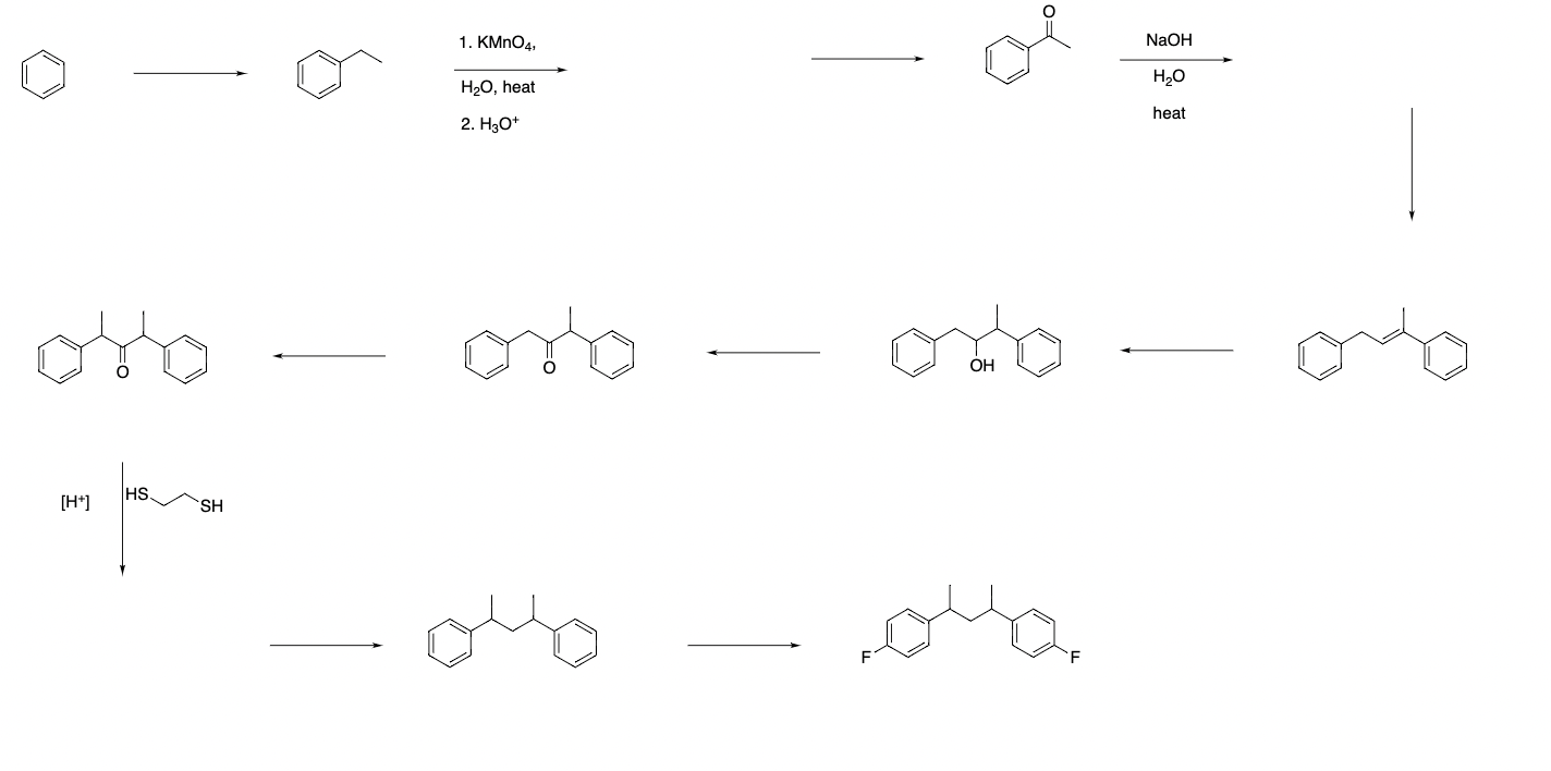 Solved O 1. KMnO4, NaOH H2O H20, heat heat 2. H3O+ om te OH | Chegg.com