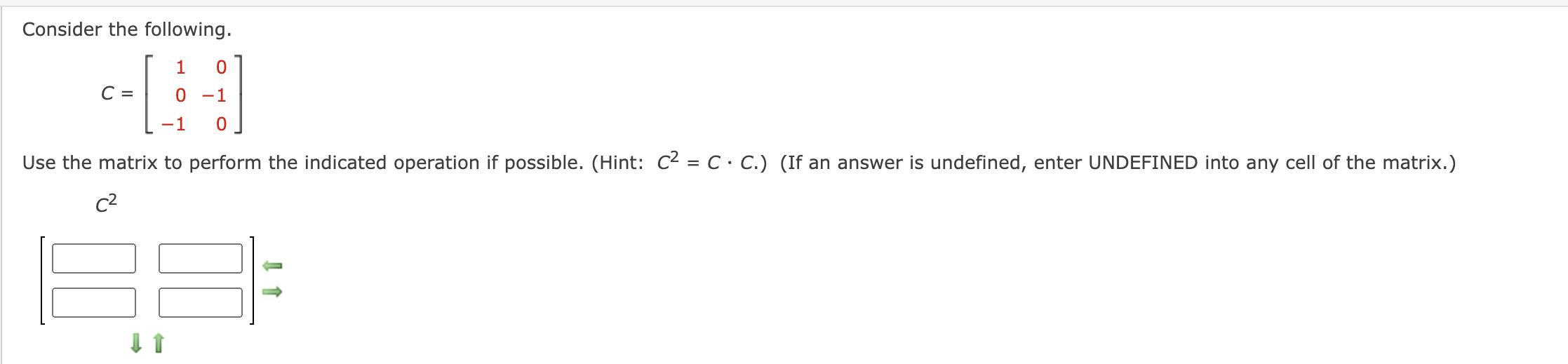 Solved Consider the following. A=[−1011103],B=[8−38036] Use | Chegg.com