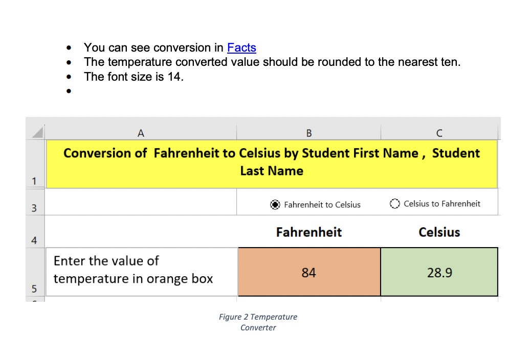 Solved 3. Conversion Headings Step13. Name cell B5 input. | Chegg.com