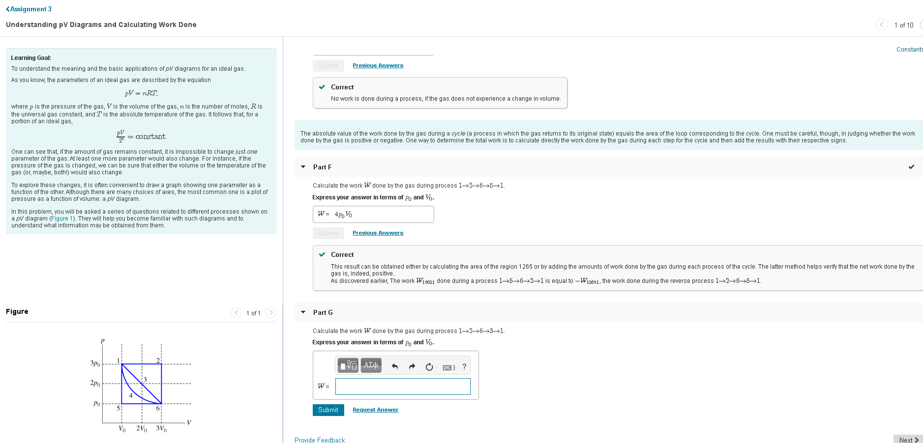(Assignment 3 Understanding pV Diagrams and | Chegg.com