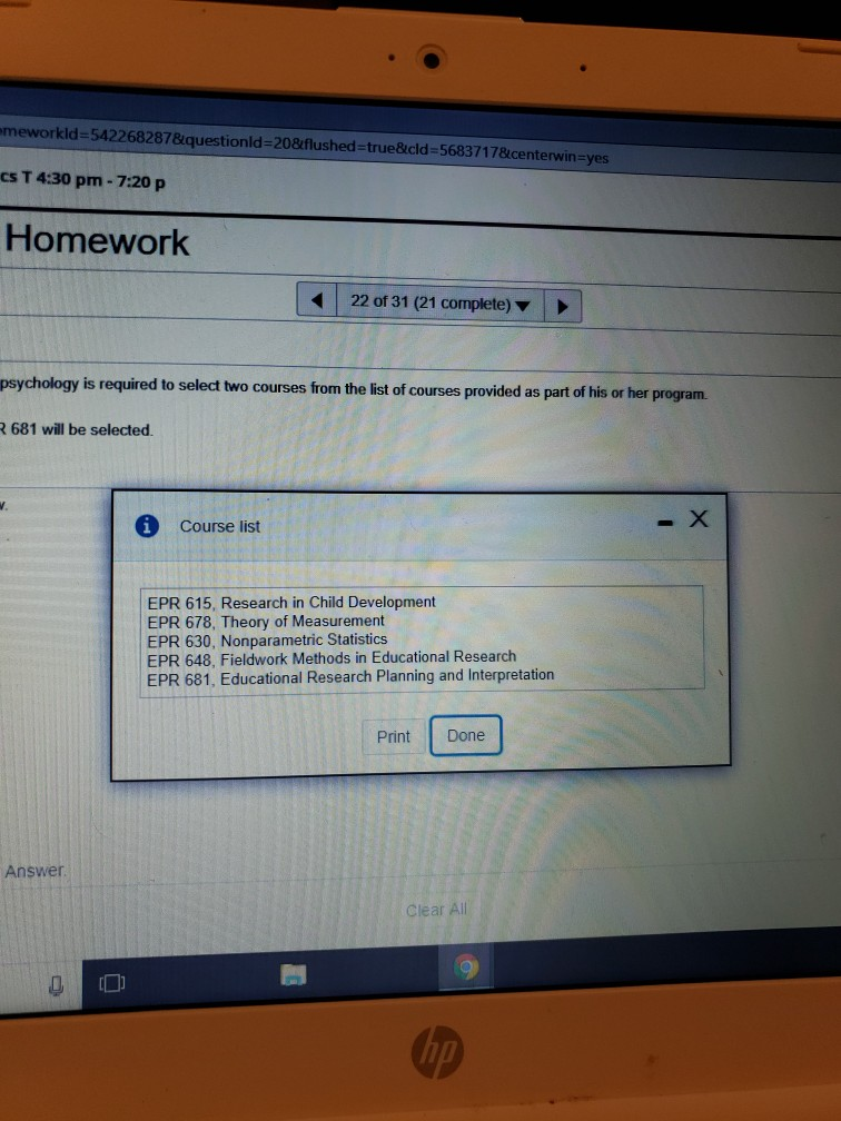 Solved A student entering a doctoral program in educational | Chegg.com