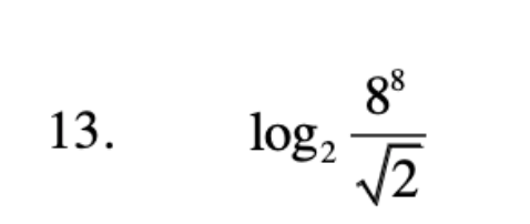 Solved 13. log2288 | Chegg.com