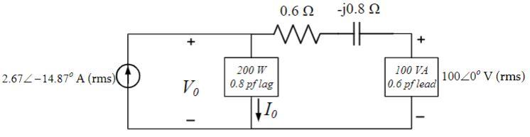 Solved Find the voltage V0 & the current I0 in the circuit | Chegg.com