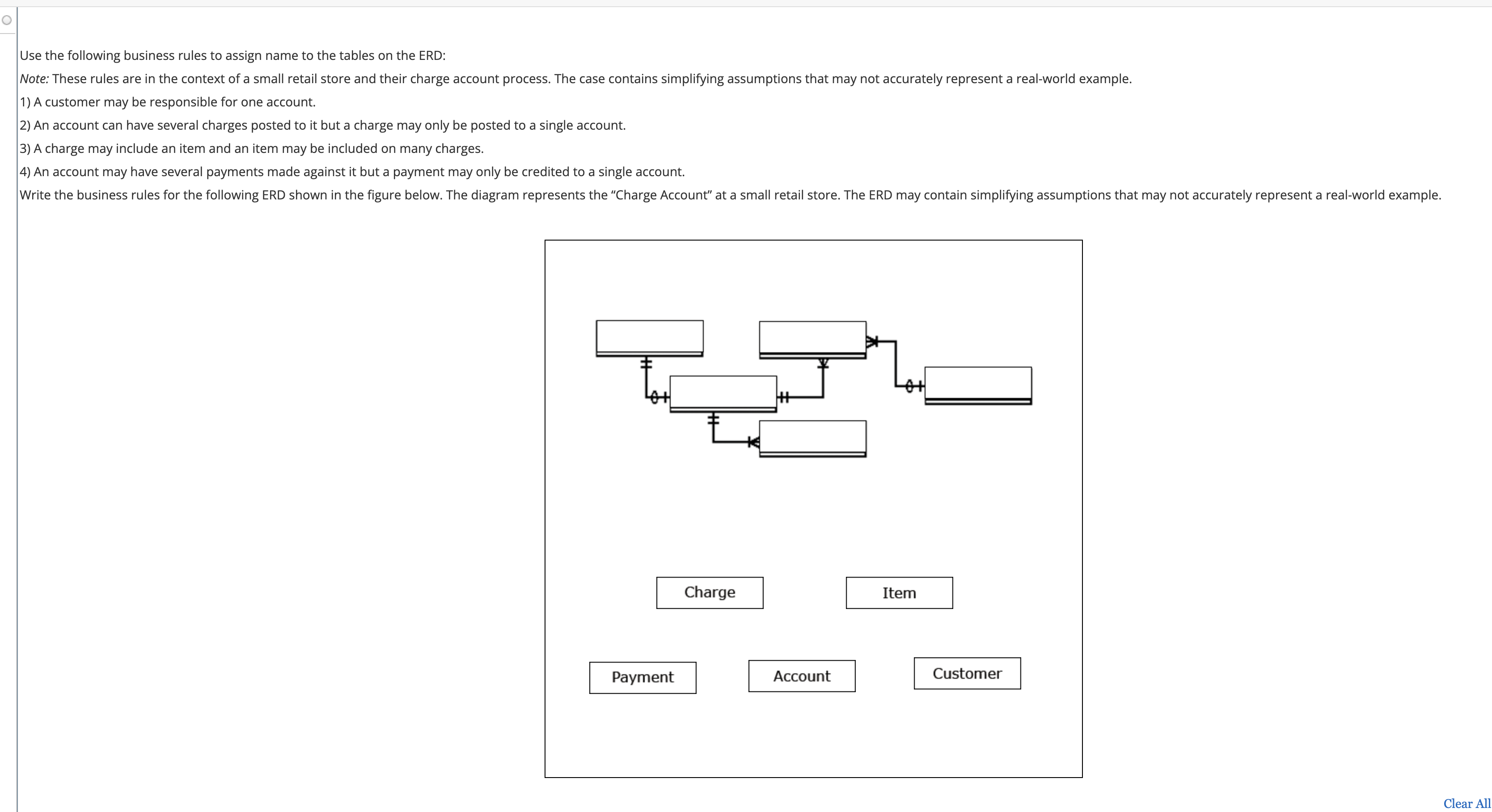 Solved Use the following business rules to assign name to | Chegg.com