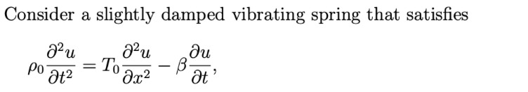 Solved Consider a slightly damped vibrating spring that | Chegg.com