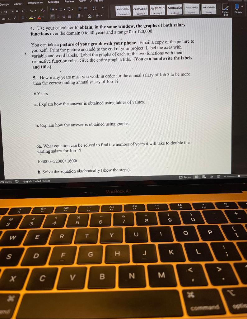Solved Mailings Review View V References Tell me Design | Chegg.com