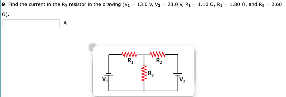 Solved Find the current in the R3 ﻿resistor in the drawing , | Chegg.com