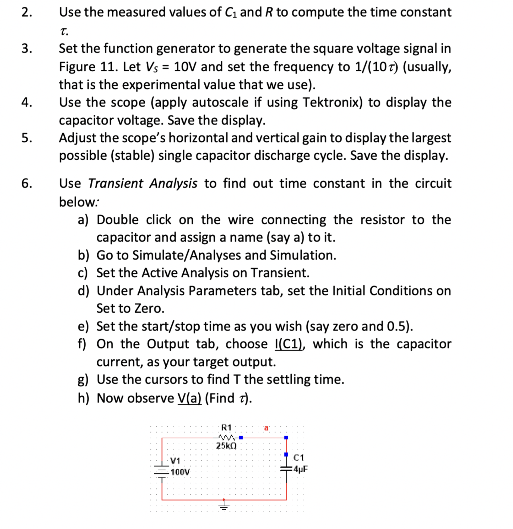 Solved 1. Build the series RC circuit shown in Figure 12 . | Chegg.com