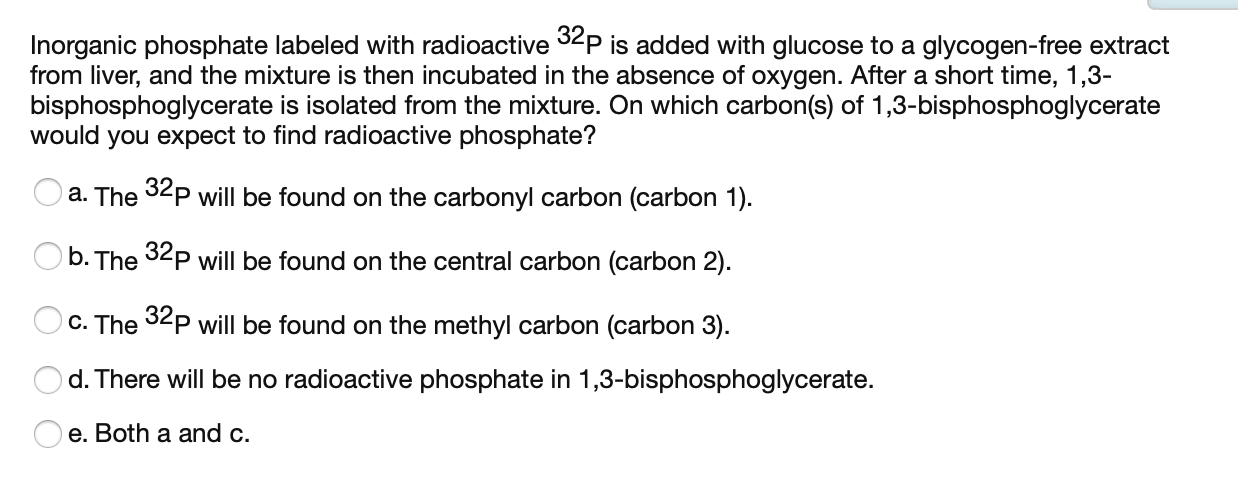 Solved Inorganic phosphate labeled with radioactive 32P is | Chegg.com
