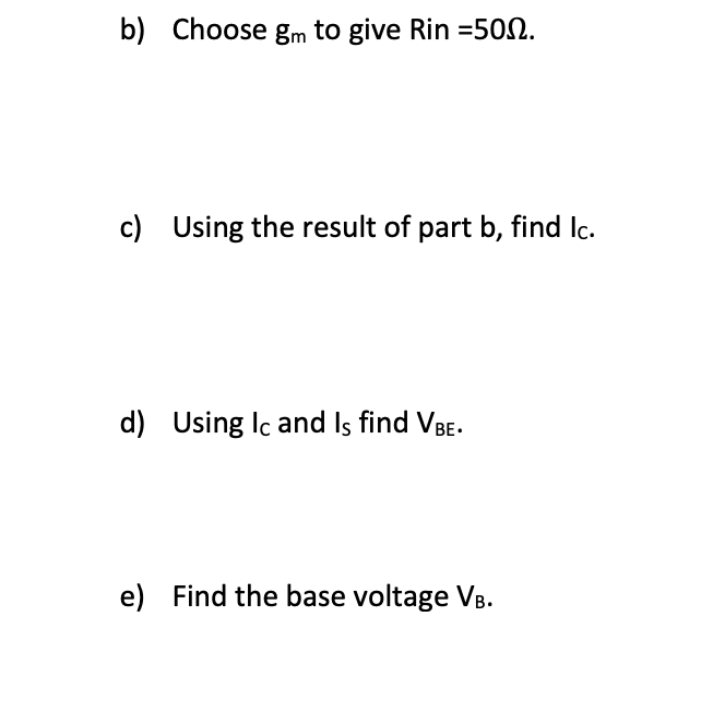 Solved 4.) (10 points Graded) Design a common base stage | Chegg.com