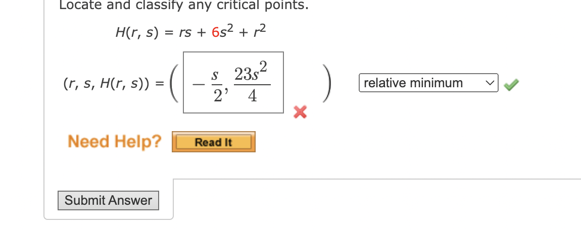 Solved Locate and classify any critical points. | Chegg.com