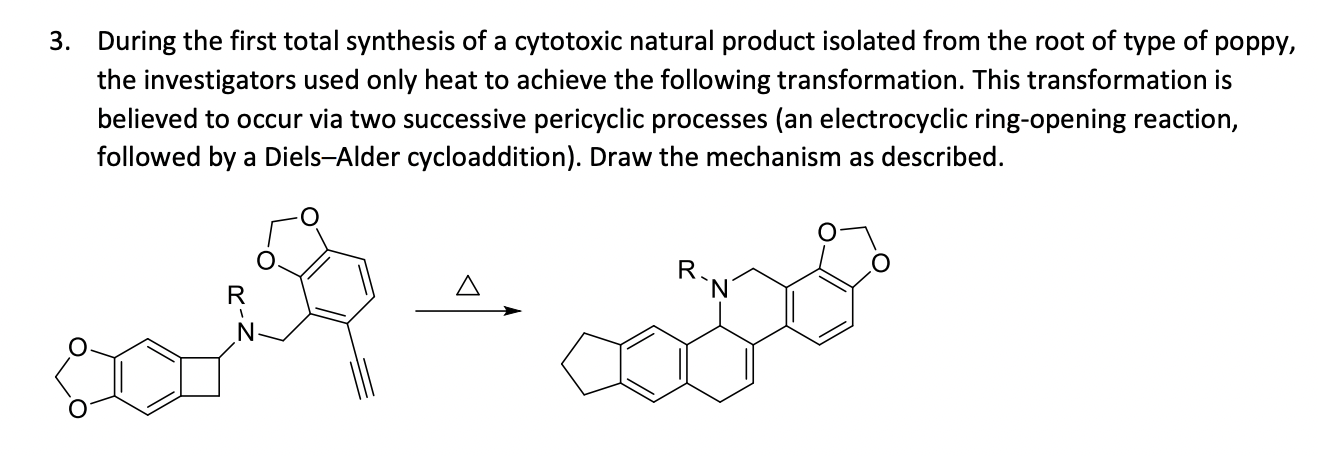 Solved 3. During the first total synthesis of a cytotoxic | Chegg.com