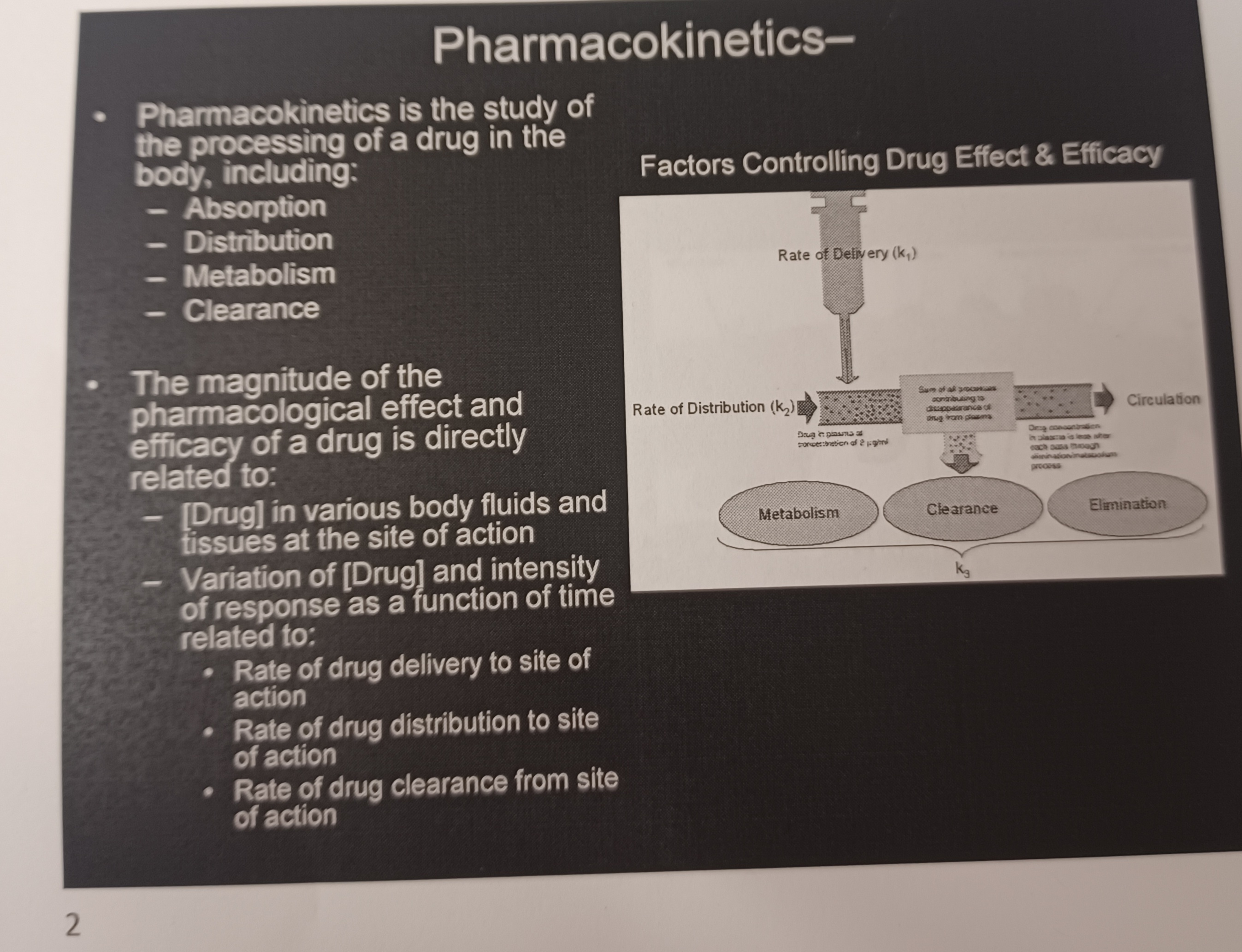 Solved Pharmacokinetics- - Pharmacokinetics is the study of | Chegg.com