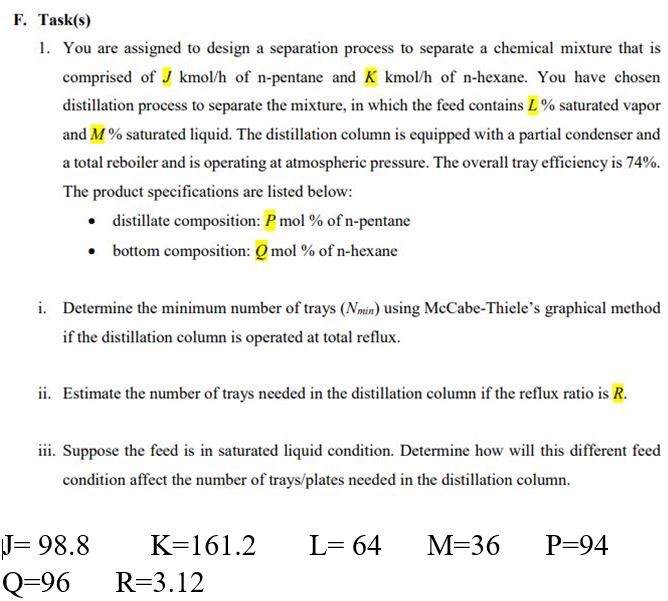 Solved APPENDIX 1 Equilibrium data for n-pentane and | Chegg.com