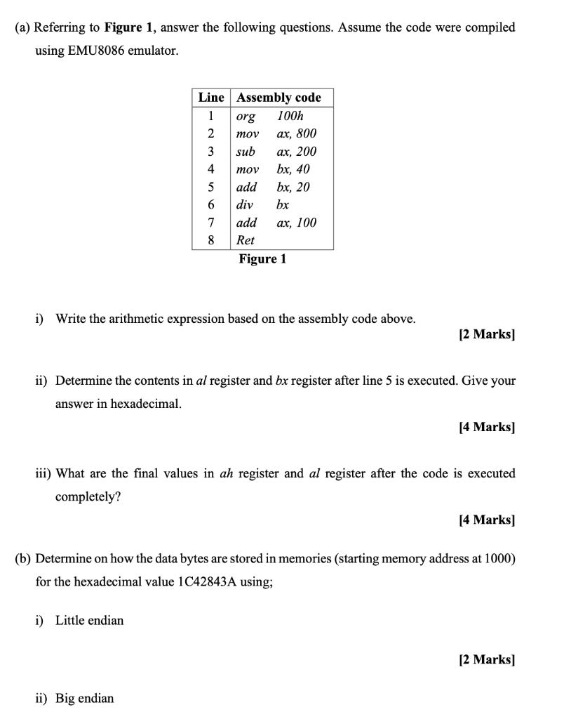 Solved (a) Referring to Figure 1, answer the following | Chegg.com