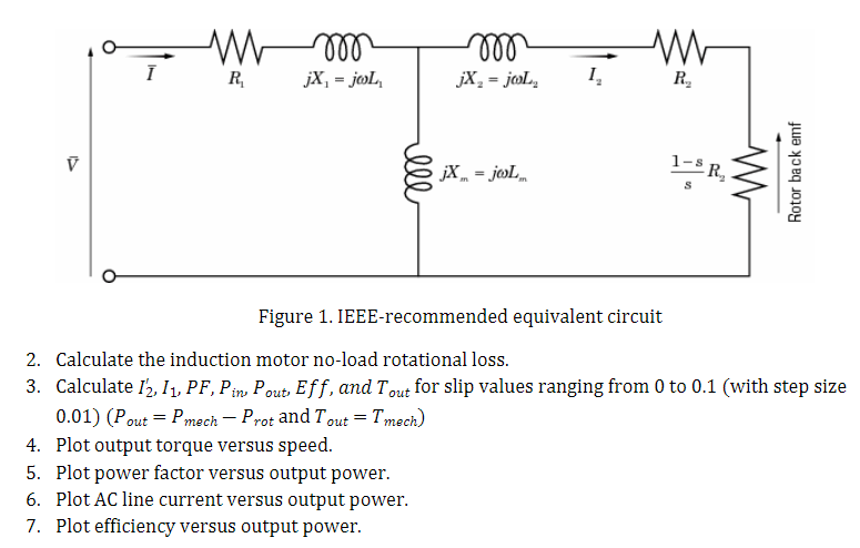 Solved 6. Describe the no-load test and the blocked rotor | Chegg.com